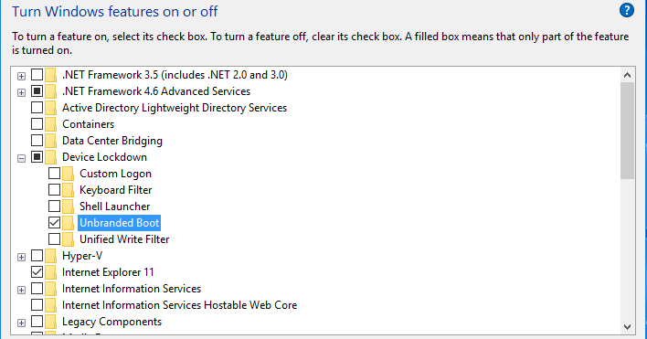 test: Cấu hình Unbranded Boot trên Windows 10 Enterprise và Windows 10 ...