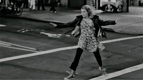 Greta Gerwig as Frances Halladay in Frances Ha (2012). Her full name ...