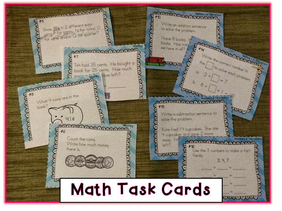Classroom Freebies Too: Math Task Cards