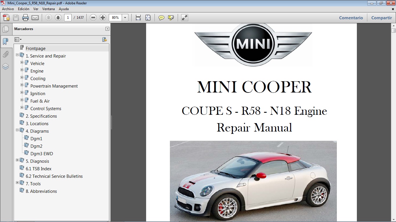 Manuales de Taller de MINI COOPER