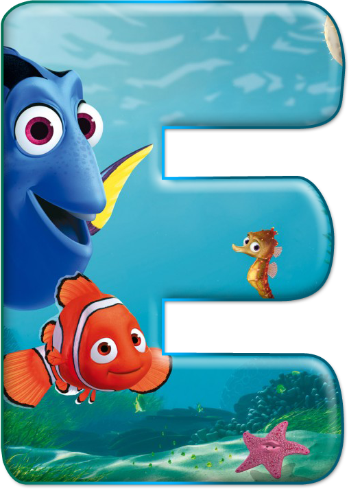 Abecedario Buscando a Nemo y Buscando a Dory. Finding Nemo Alphabet ...