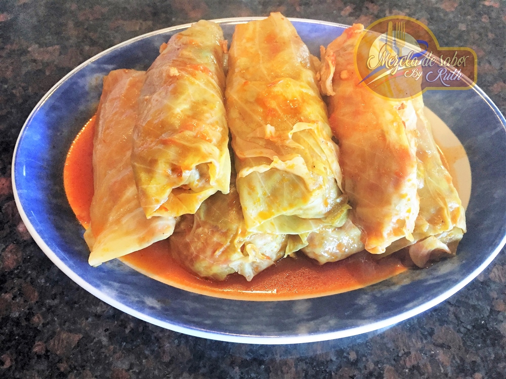 Niño Envuelto Dominicano (stuffed cabbage) | Mezcla De Sabor