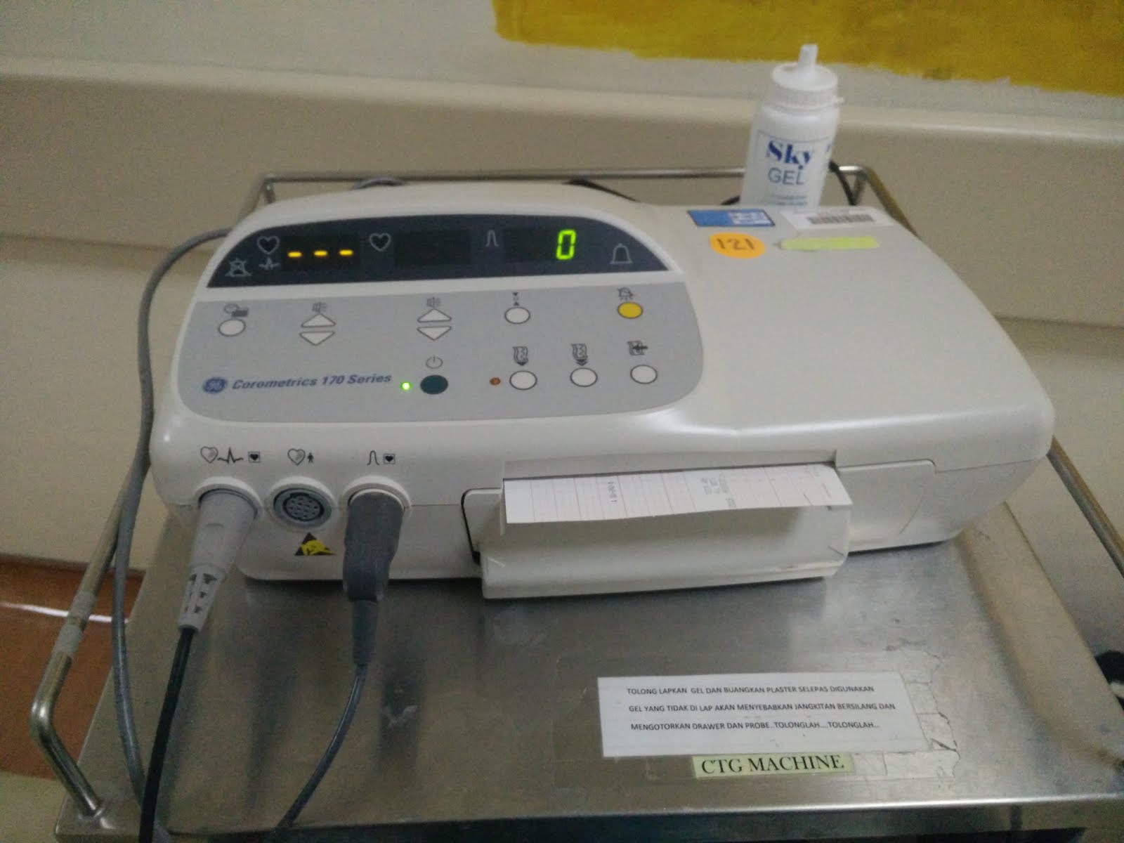 Jurutera Operasi Hospital: CTG Machine (Baby Heartbeat Monitor)