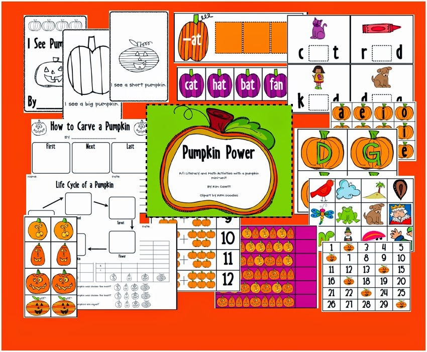 The Adventures of a K/1 Teacher: Apples and Pumpkins and Fall, Oh My!