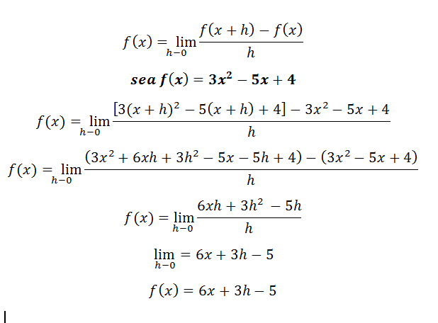 DERIVADAS: EJEMPLOS DELCONCEPTO DE DERIVADA APARTIR DE LOS LIMITES.