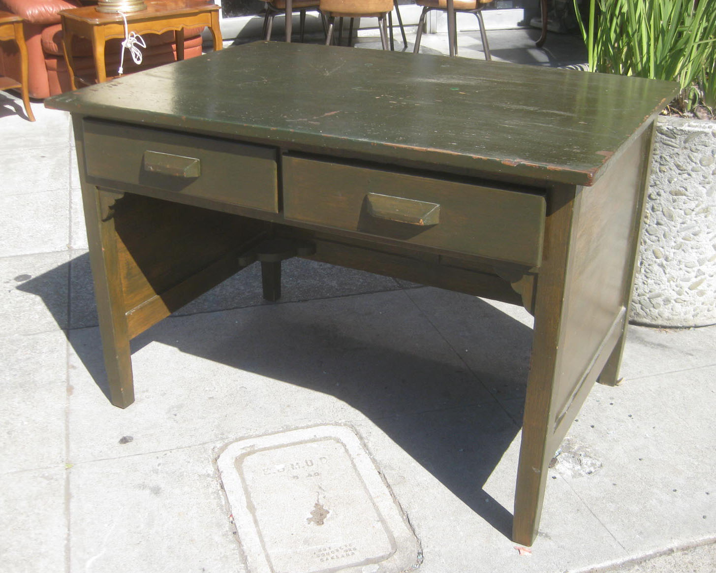 UHURU FURNITURE & COLLECTIBLES: SOLD - Army Desk - $50