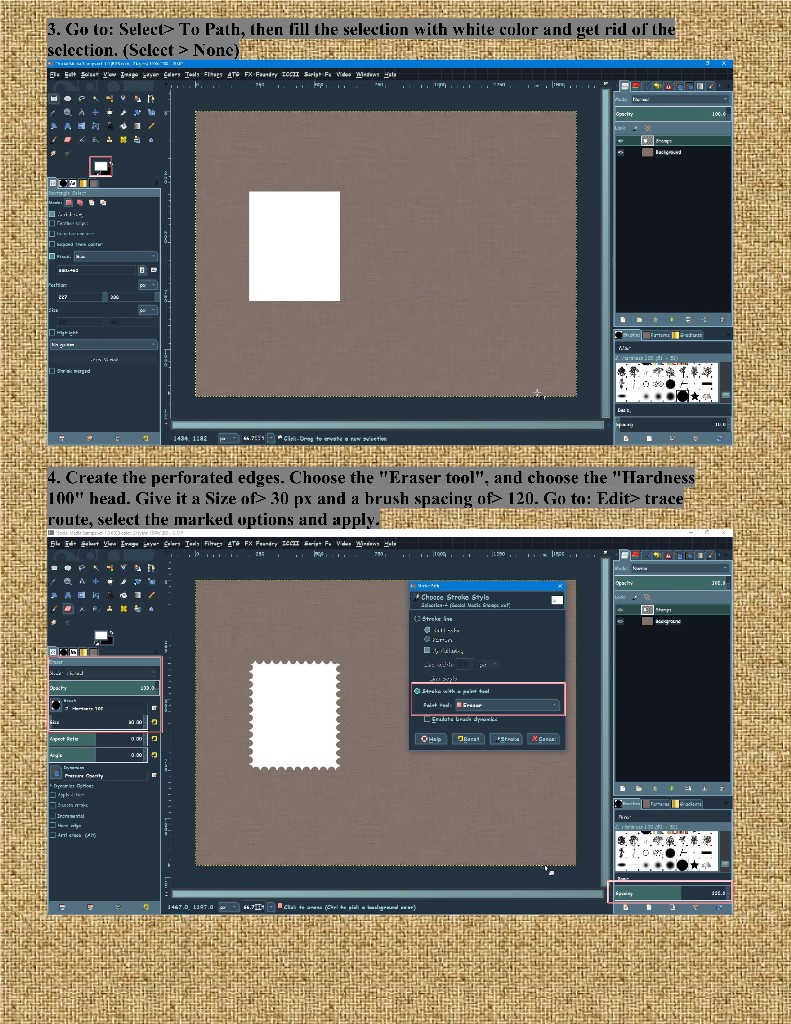 Gimp Nexux Tutoriales: How to create Social Network Stamps