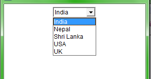 Java awt Package Choice Example