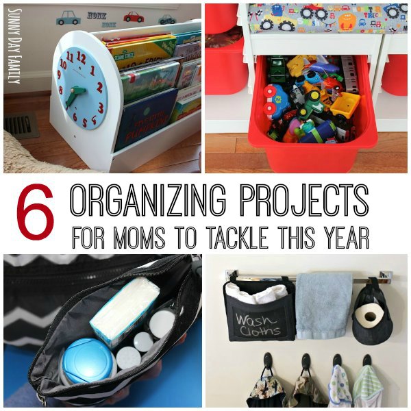 6 Organizing Projects for Moms to Tackle this Year | Sunny Day Family