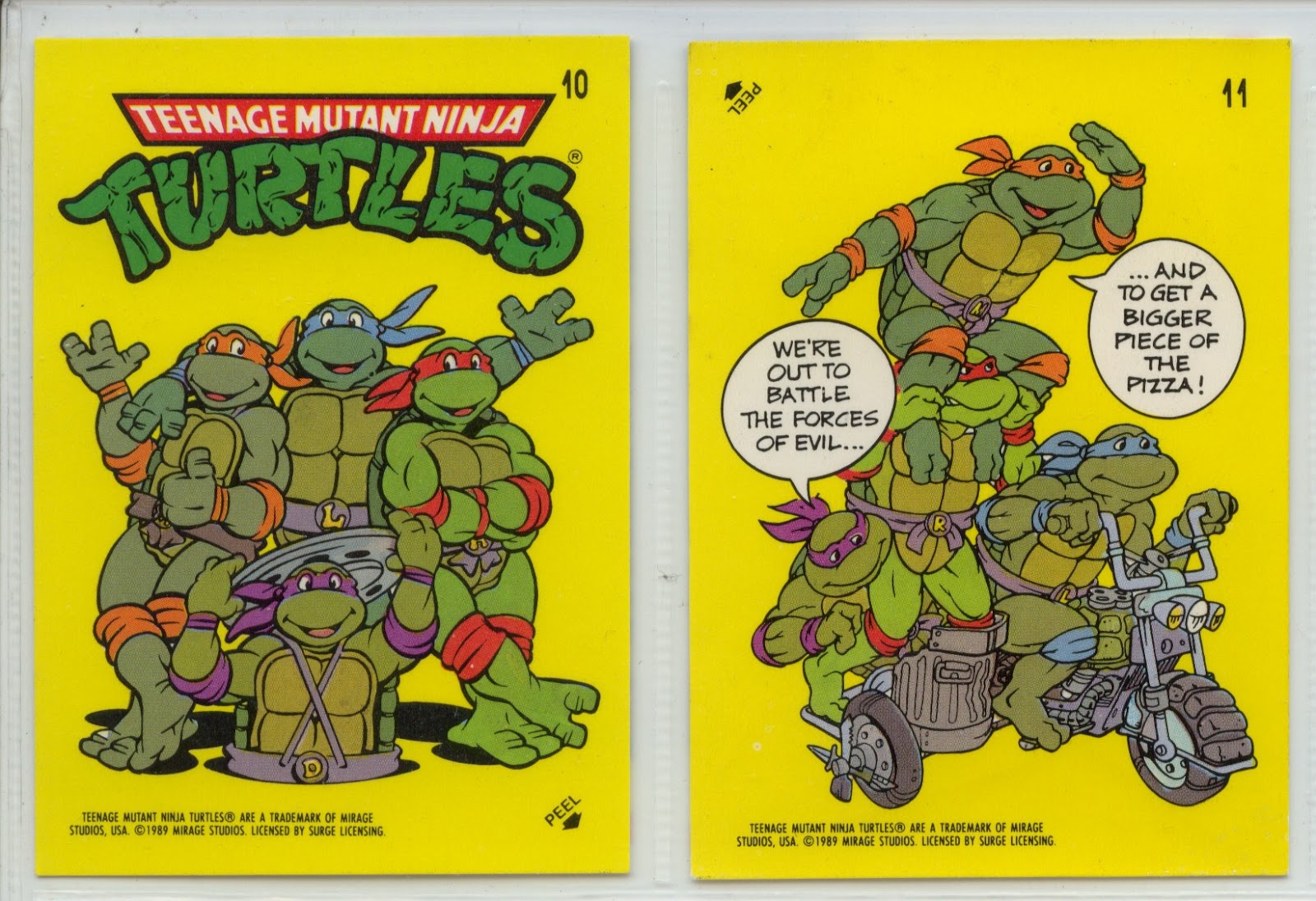 squer's TMNT Collection: 1989 TOPPS TMNT TRADING CARDS (FULL SET)