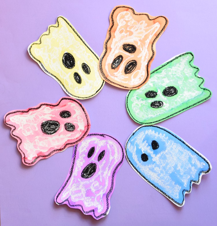 Watercolor Resist Rainbow Ghost Garland | What Can We Do With Paper And ...