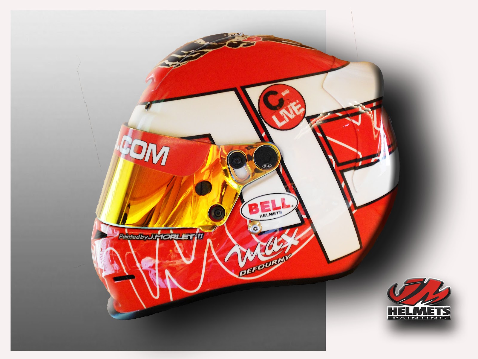 Jacques Morlet: Casque Max Defourny (Karting)