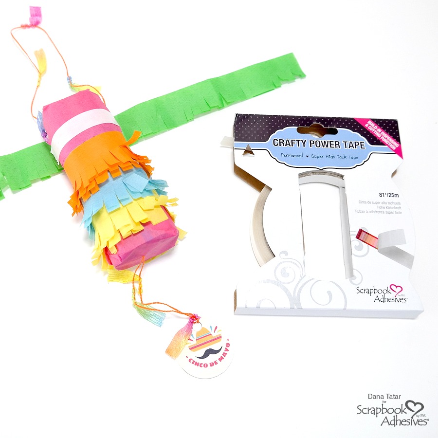 DIY Personal Pinatas for Cinco de Mayo - Scrapbook Adhesives by 3L