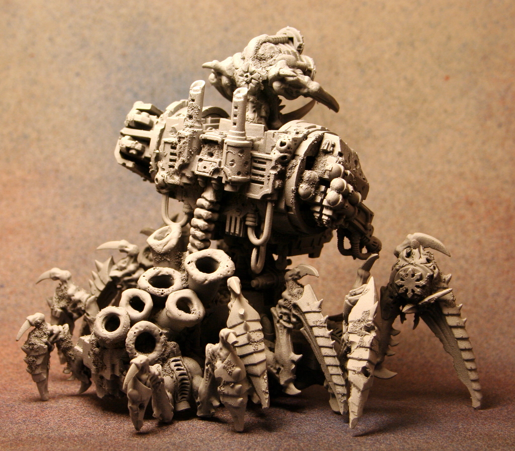 Warhammer In Progress: Nurgle Defiler, modeling and base coat finished