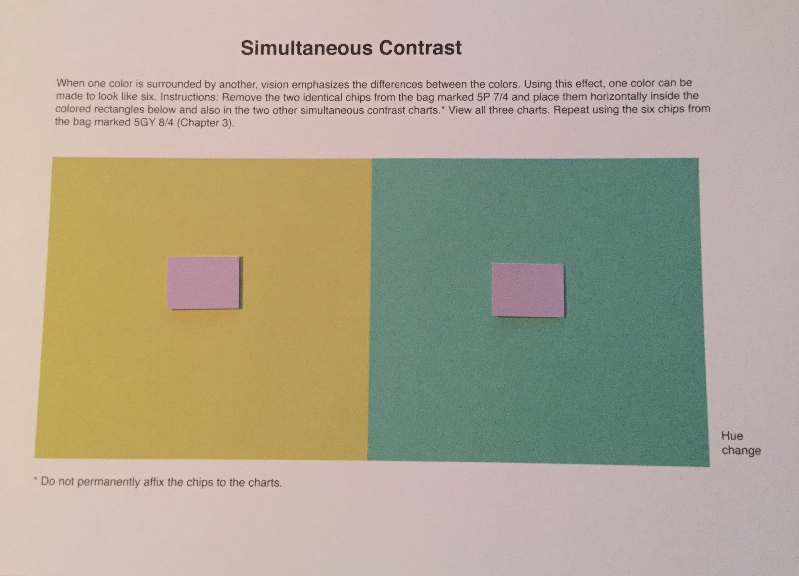 Color Theory: Vibrating Edges Design and Munsell Charts
