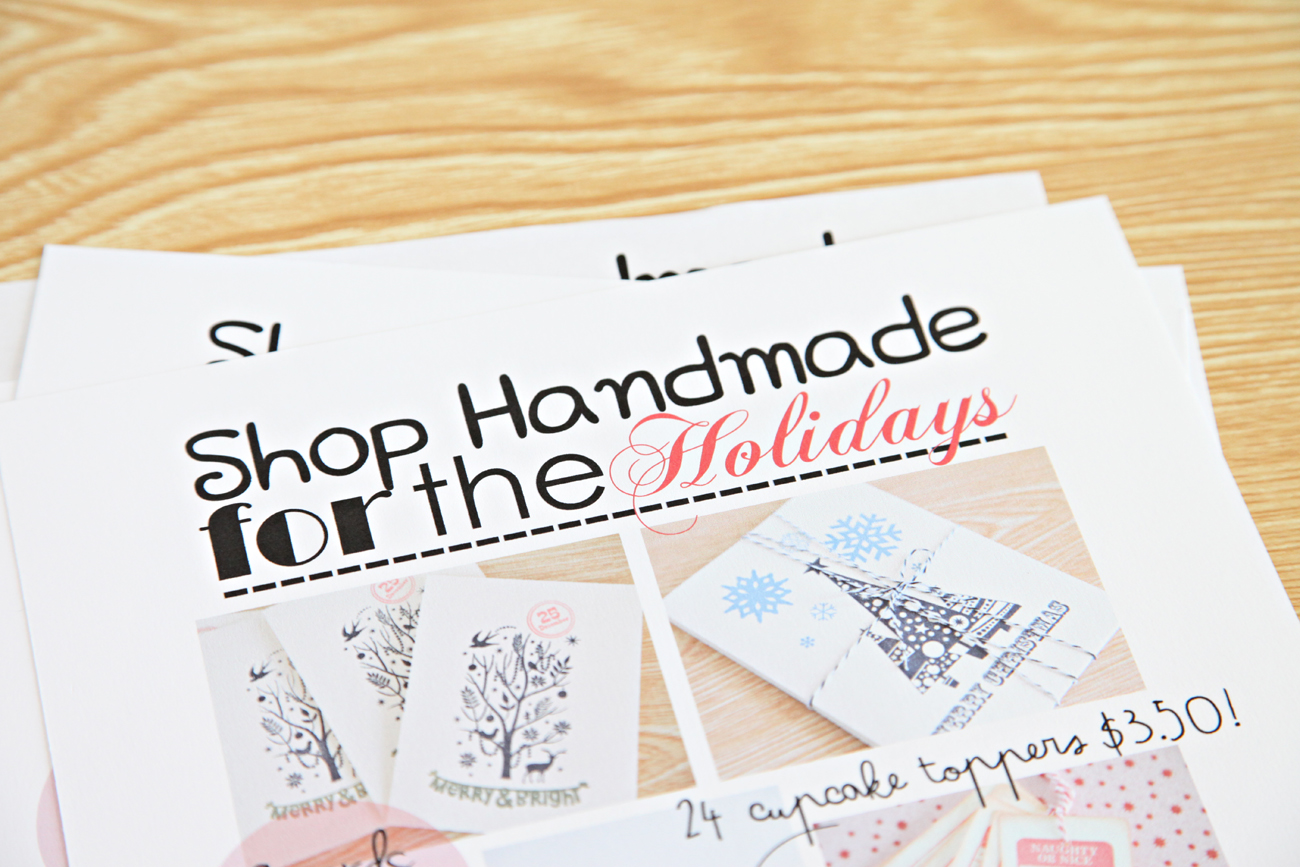 Unify Handmade: Making Flyers for My Holiday Items and New Christmas Cards