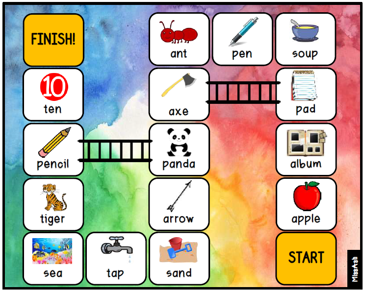 ASH THE TEACHER: s, a, t, p