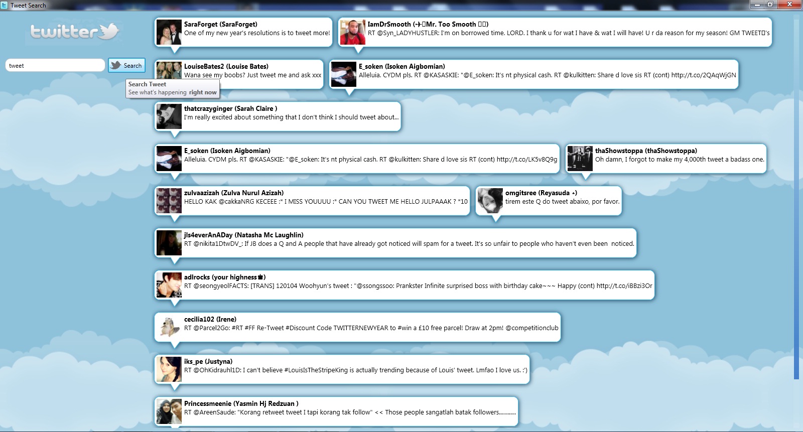 Twitter Search Wpf Jquery 2 Dotnet