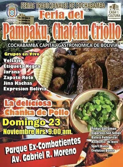 Feria del Pampaku, Chajchu criollo y la Chanka de pollo ~ Ferias ...