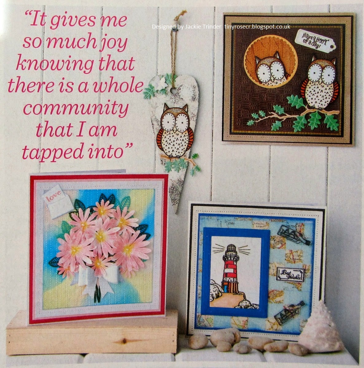 Tinyrose's Craft Room: My cards in Create and Craft Magazine