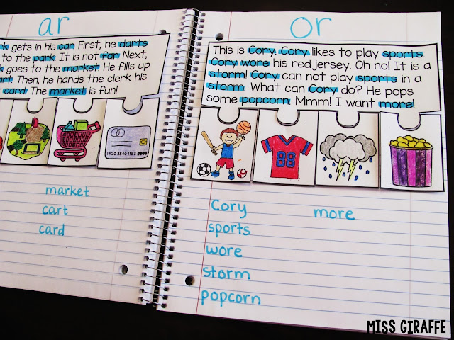 Miss Giraffe's Class: Phonics Fluency Notebooks