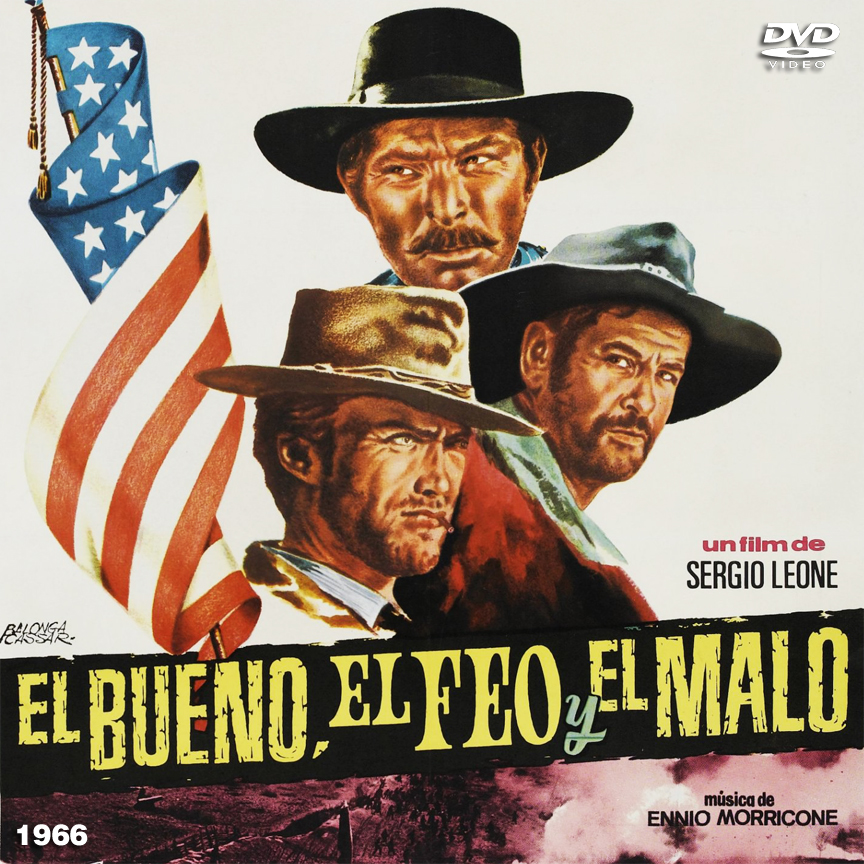 Caratulas de películas DVD para cajas CD: El bueno, el feo y el malo - [1966]