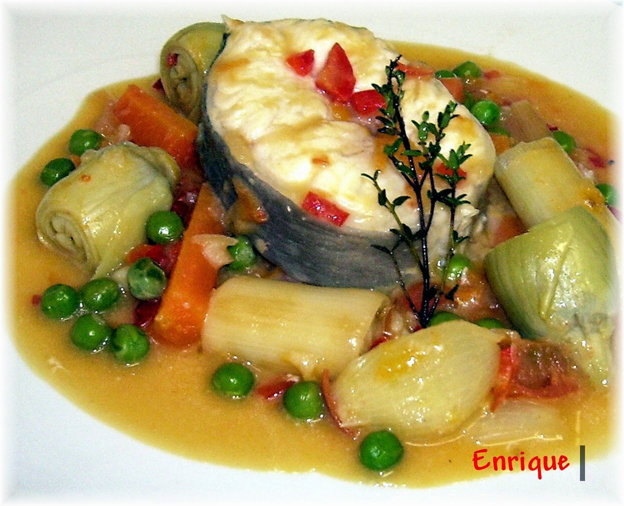 LA COCINA DE ENRIQUE: CONGRIO ESTOFADO CON VERDURAS