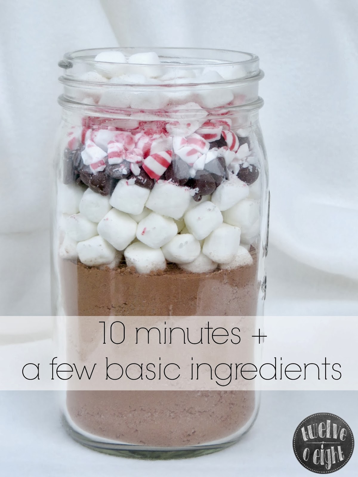 10 Minute Peppermint Hot Cocoa Mix In A Jar + A grocery cart race too ...