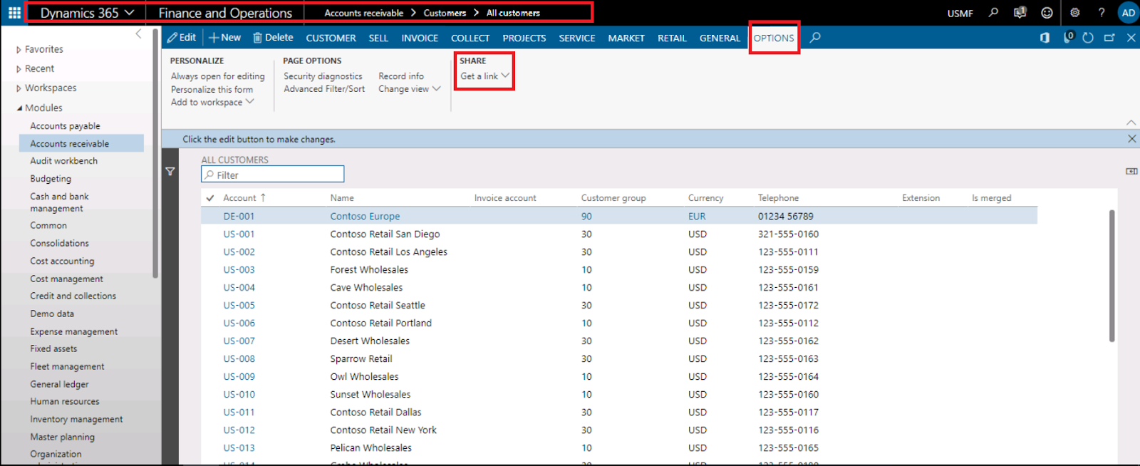 How To get link for form in dynamics 365?