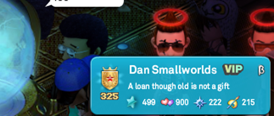 Selinna and Yuni's Blogs!: Dan Smallworlds in Smallworlds!