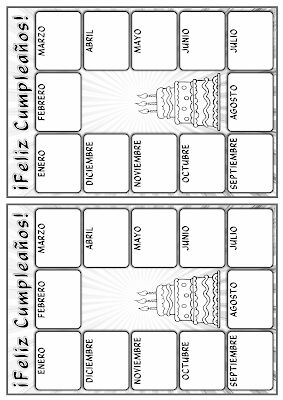 Me encanta escribir en español: El calendario de los cumpleaños de la ...