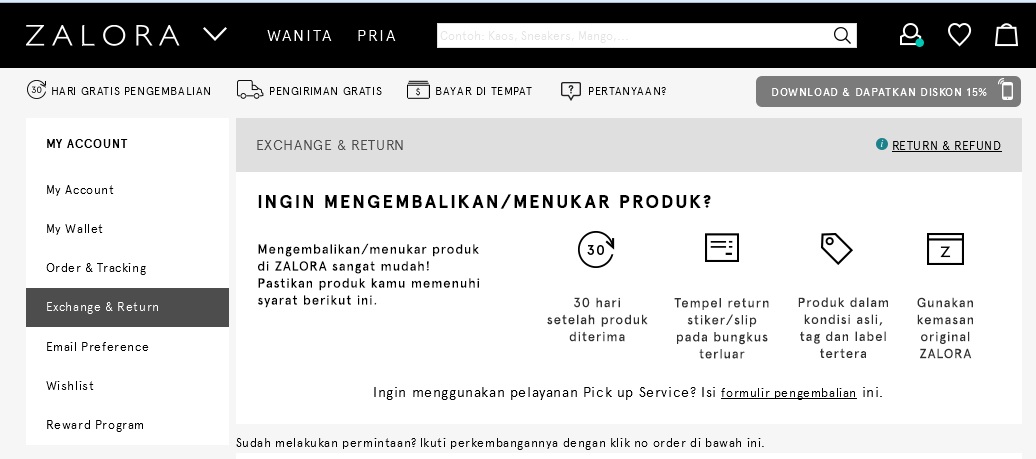 Review Berbelanja di Zalora