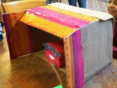 Cottons & Chai: Talking Hands: Cardboard Box Hand Puppets!