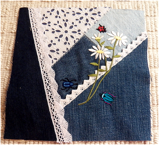 Art Threads: Wednesday Sewing - Last of the Denim Squares