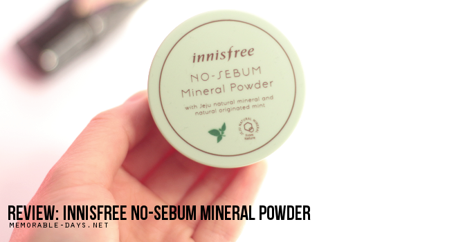 Review: Innisfree No-Sebum Mineral Powder | Memorable Days : Beauty ...