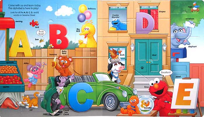 Planet Bayi: Sesame Street Elmo's ABC Lift the Flap Board Book with ...