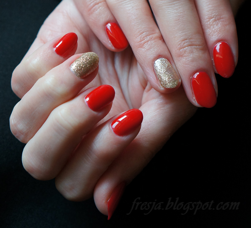 Fresja: Semilac Intense Red 027 piękna intensywna czerwień