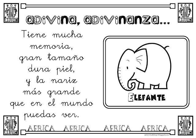 RECURSOS y ACTIVIDADES para Educación Infantil: Poesías y adivinanzas ...