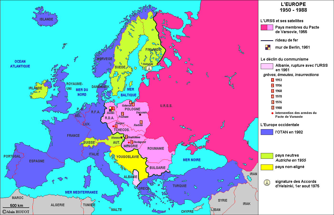 Map Of Europe In 1950 - United States Map