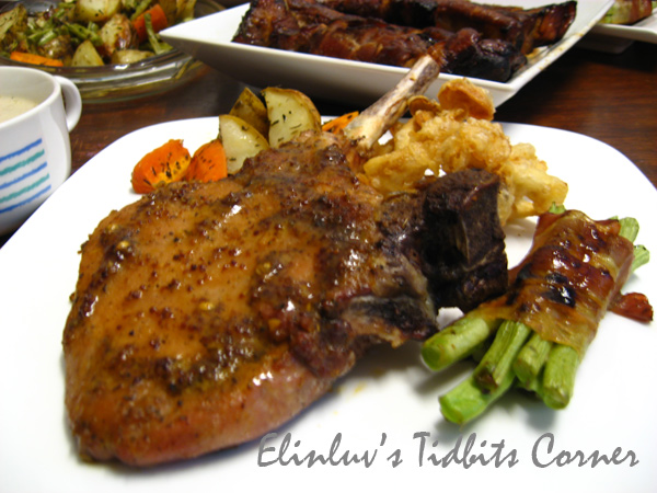 Elinluv's Tidbits Corner: Oven Roasted Pork Rack - Main Dish