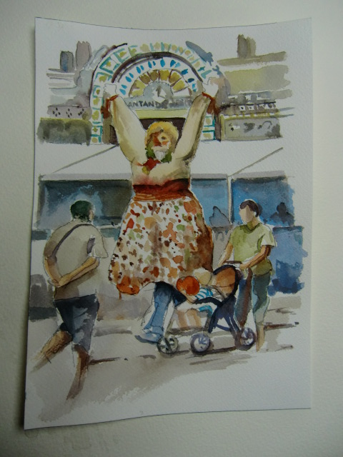 aguayacuarela: MariJaia icono y símbolo de las fiestas de Bilbao