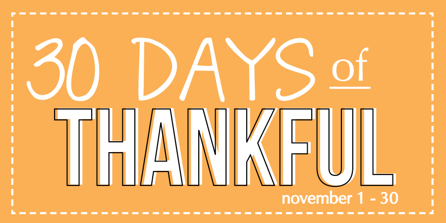 The Creative Place: 30 Days of Thankful