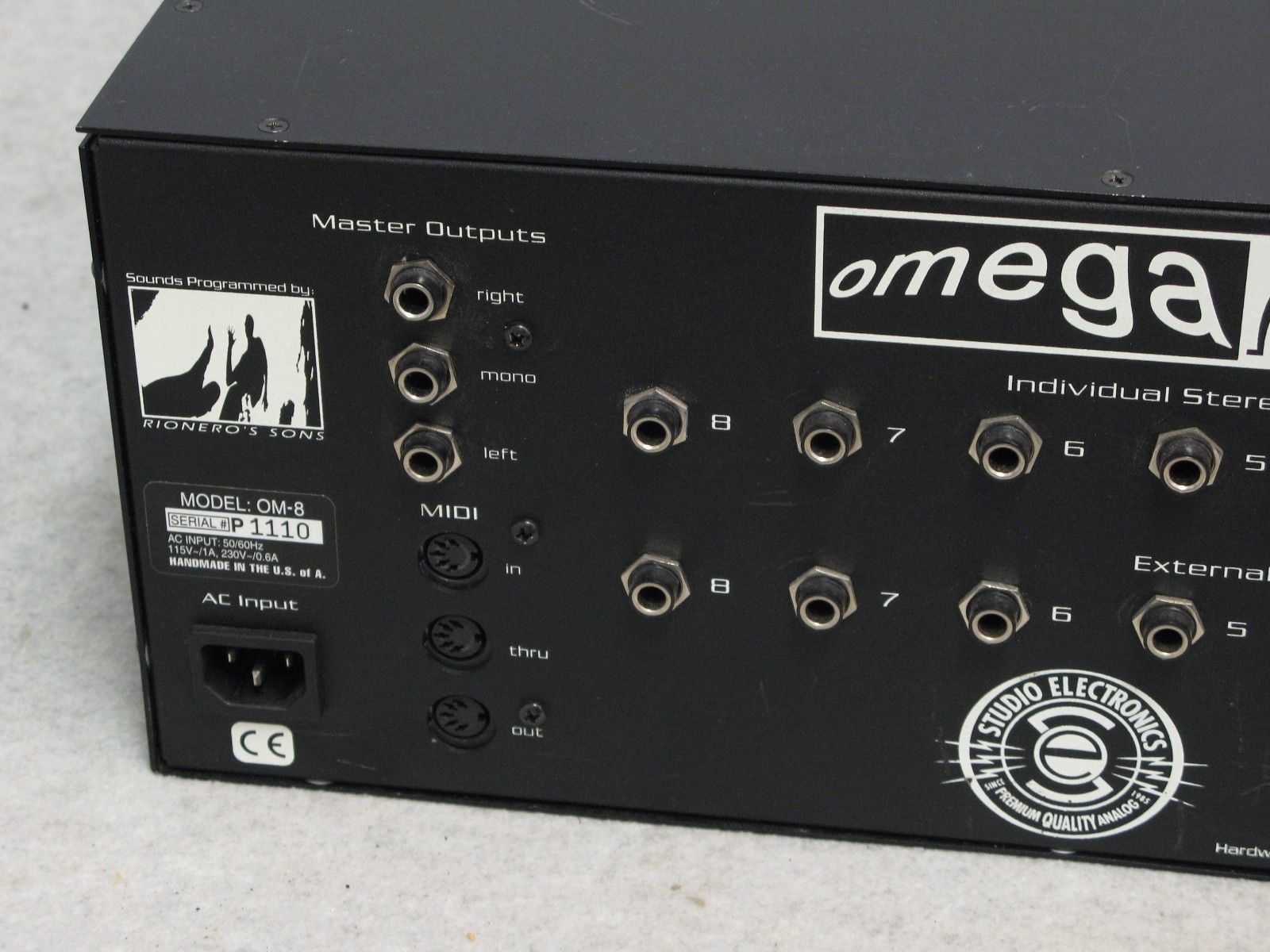 MATRIXSYNTH: Studio Electronics Omega 8, Eight Voice Analog Synthesizer ...