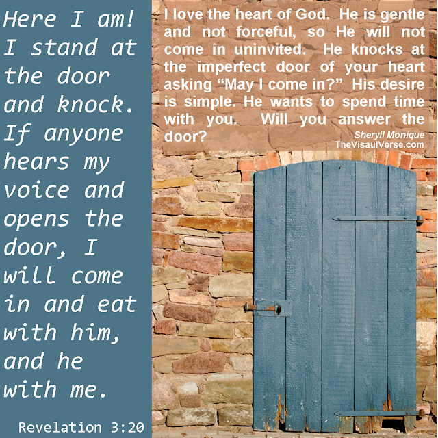 Sheryll Monique: The Visual Verse - Revelation 3:20