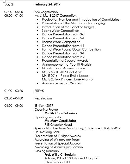 QUALITY WORKS: PIIE-CSC holds IE week celebration