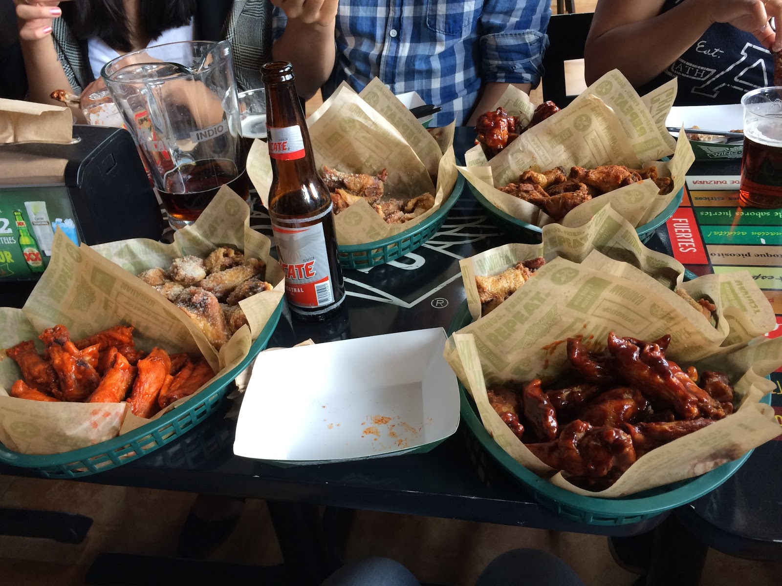 MALCRIANDO CUERVOS: Festejo atascado de alitas