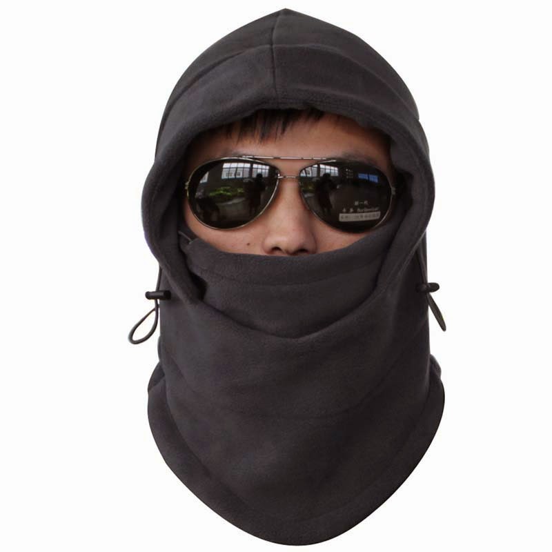 Capucha Polar Cortaviento Negro | Jota Store