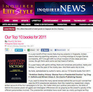 Trese: Trese in Inquirer's TOP 10 Books for 2011