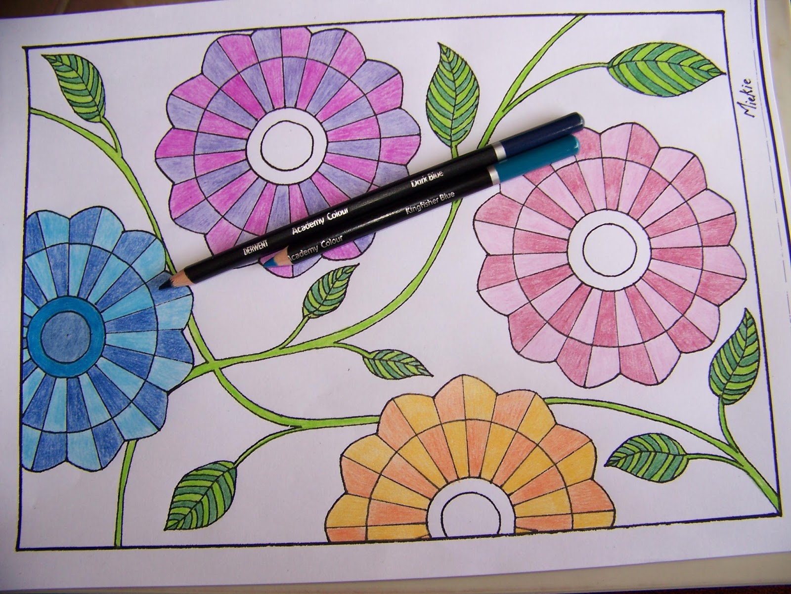 A Pretty Talent Blog: Using your Adult Coloring Pages to fold a Wedge ...