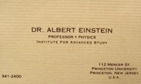 The history of business cards.